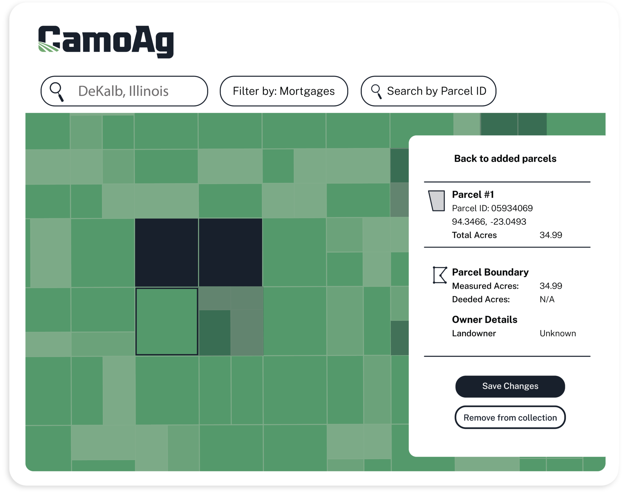 Land Platform | Agricultural Intelligence and Workflow Management | CamoAg